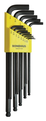 Bondhus 16037 13 Piece Ball End Tip Hex Key L-Wrench Set with ProGuard ...