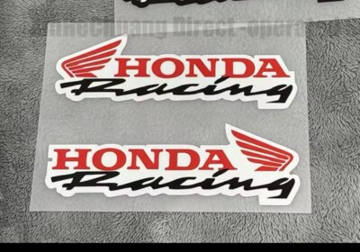 Honda Racing Decal Kit For Honda Motorcycle Stickers Logo X2 UK | eBay UK