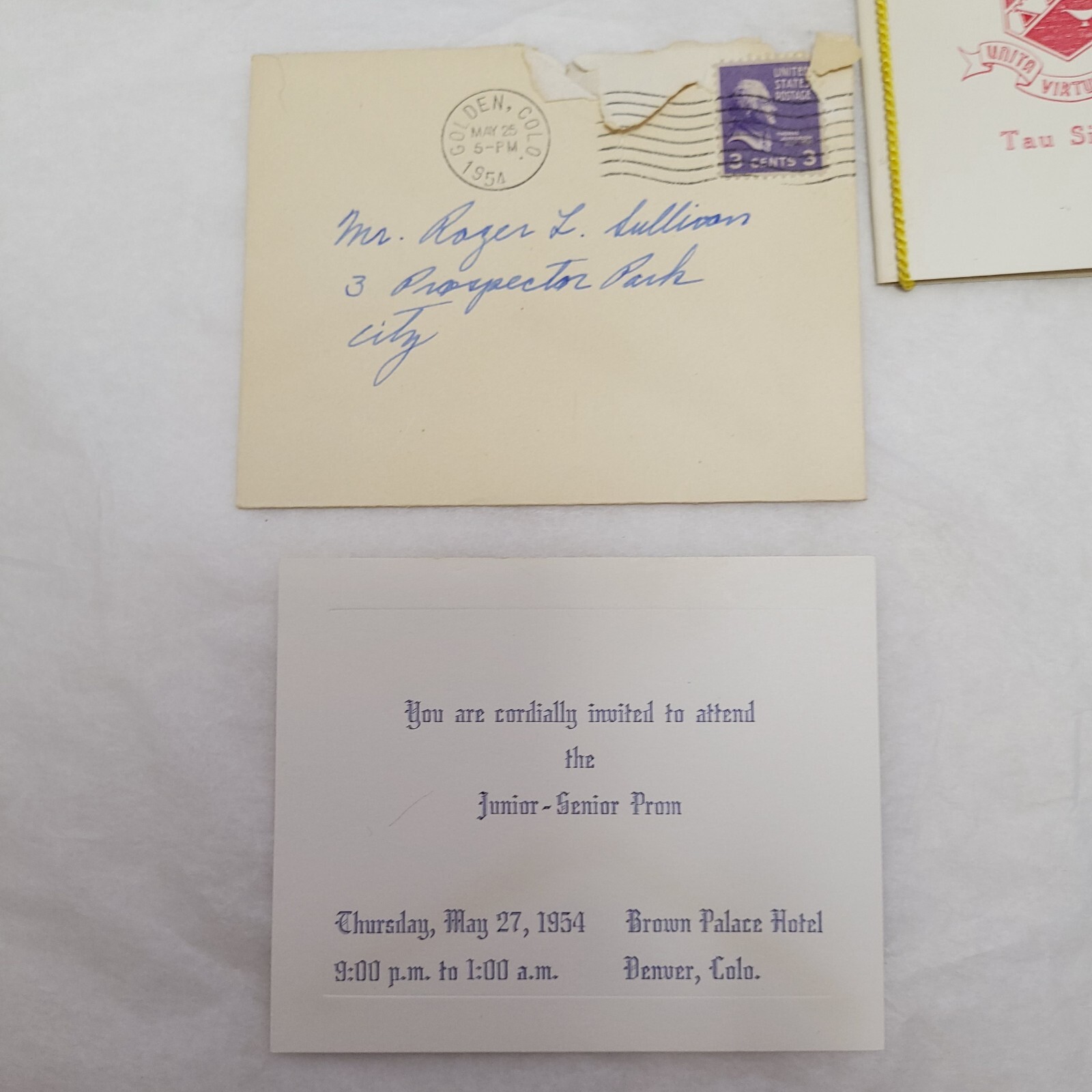 1950s Colorado School of Mines INVITES *Engineer Day* Pledge Formal ...