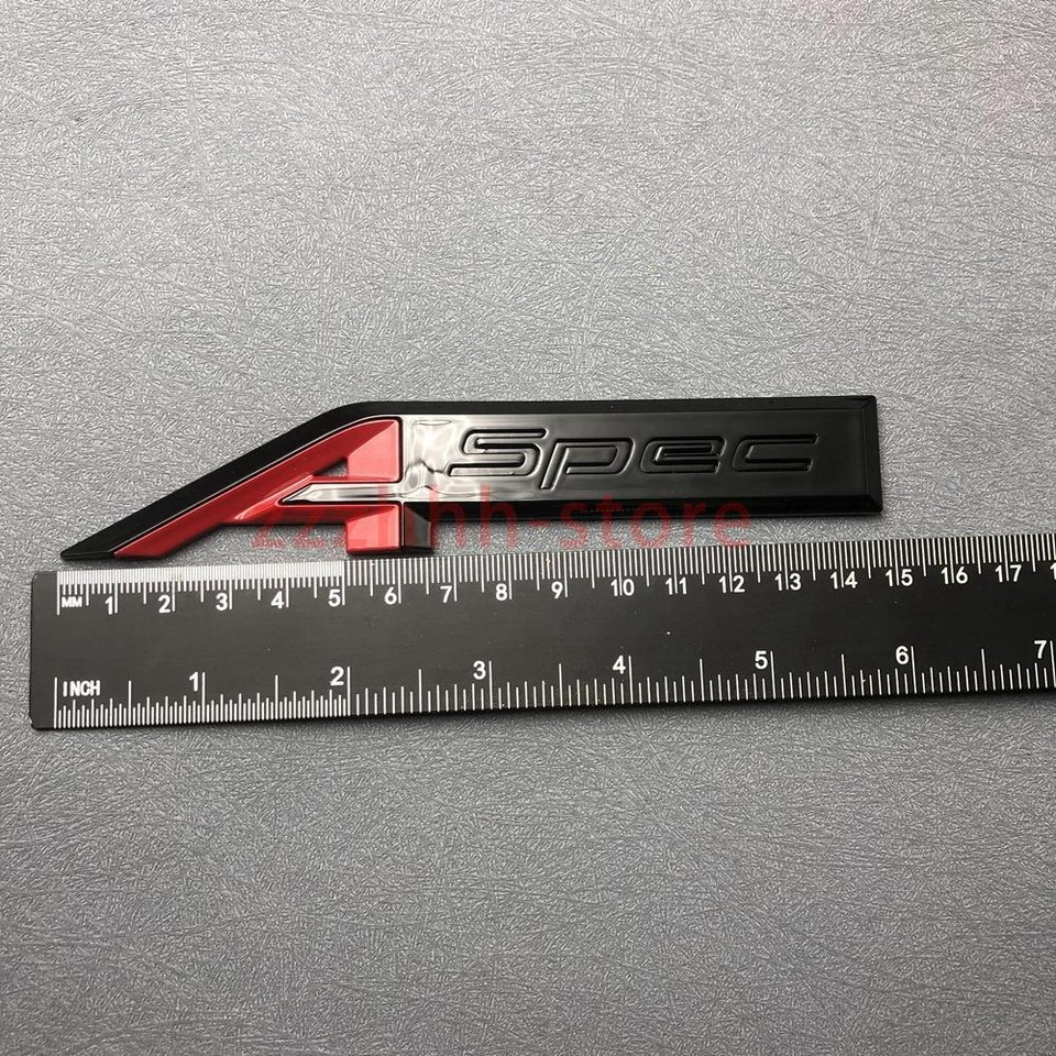 3pcs For Acura A Spec Aspec Sport Fender Rear Emblem Badge Stickers ...