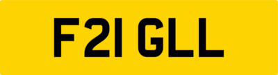 GILL PERSONALISED CAR REG NUMBER PLATE F21 GLL Gilly Gil Gillian NO ...