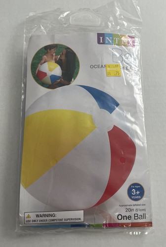 Intex Ocean Inflatable Beach Ball 20" NEW Sealed In Package | eBay