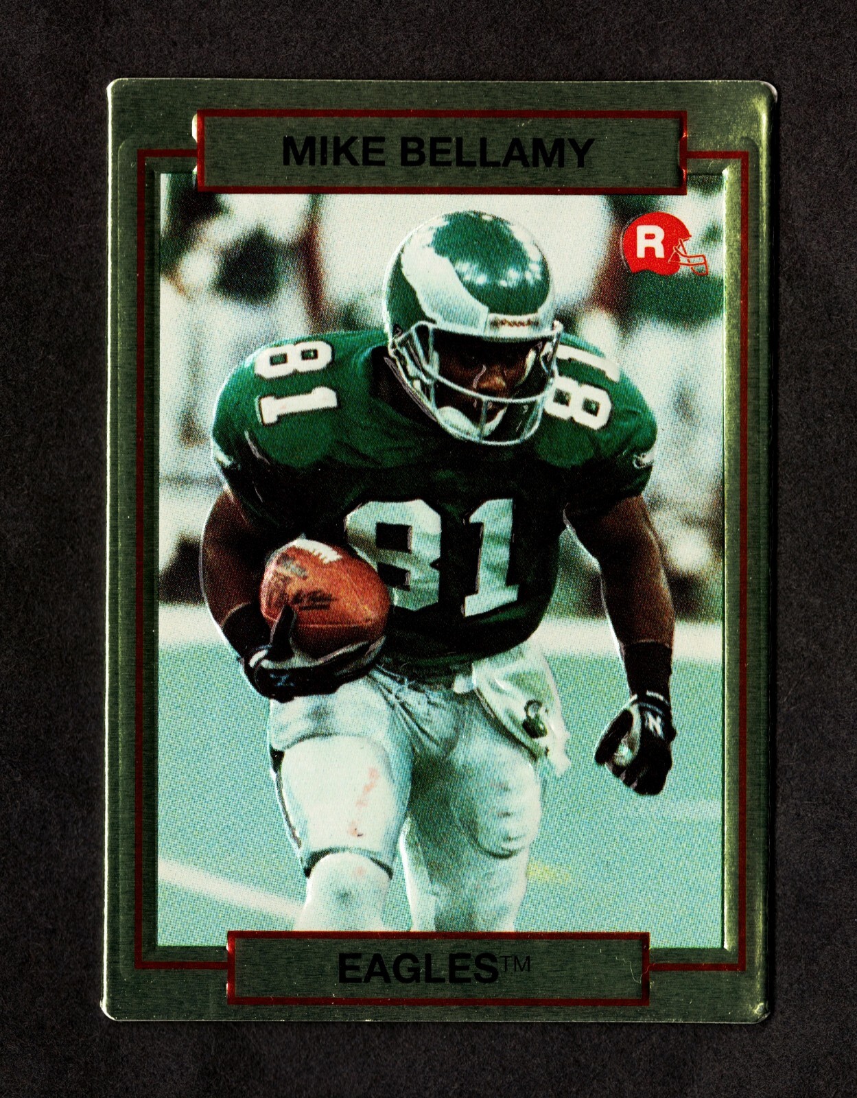 1990 ACTION PACKED RC #28 MIKE BELLAMY - PHILADELPHIA EAGLES - ROOKIE ...