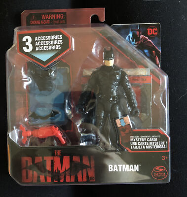 DC Comics The Batman 4-inch Action Figure w/ 3 Accessories - NEW ...