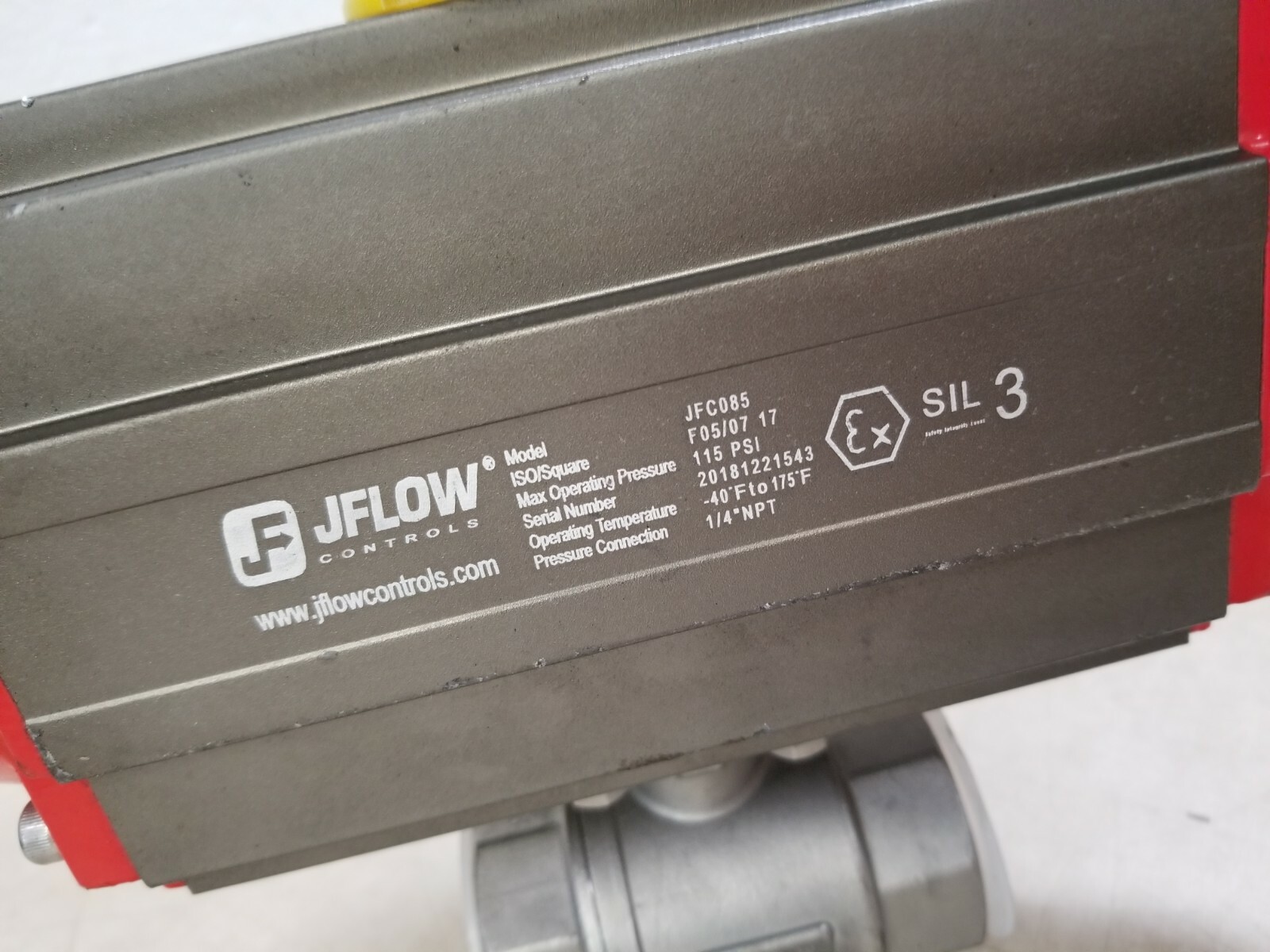 Jflow Actuator JFC085 With SV61-24A-5-STD Solenoid Valve | eBay UK