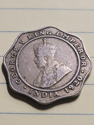 1920 British India 4 Annas Coin (VF) | eBay