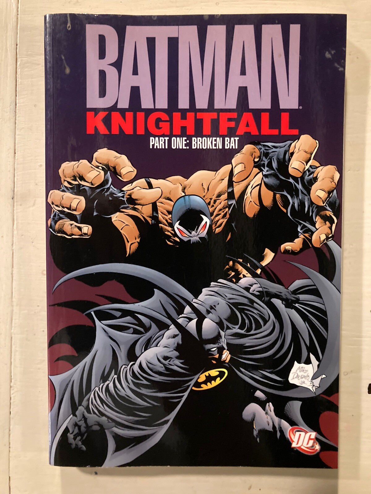 Batman: Knightfall Part One Broken Bat softcover tpb Bane DC Comics ...