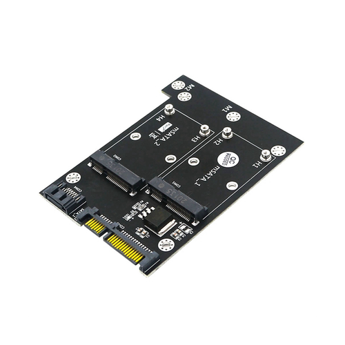 1X(Dual MSATA SSD to Dual SATA3.0 6Gbps Converter Adapter Card with LED ...