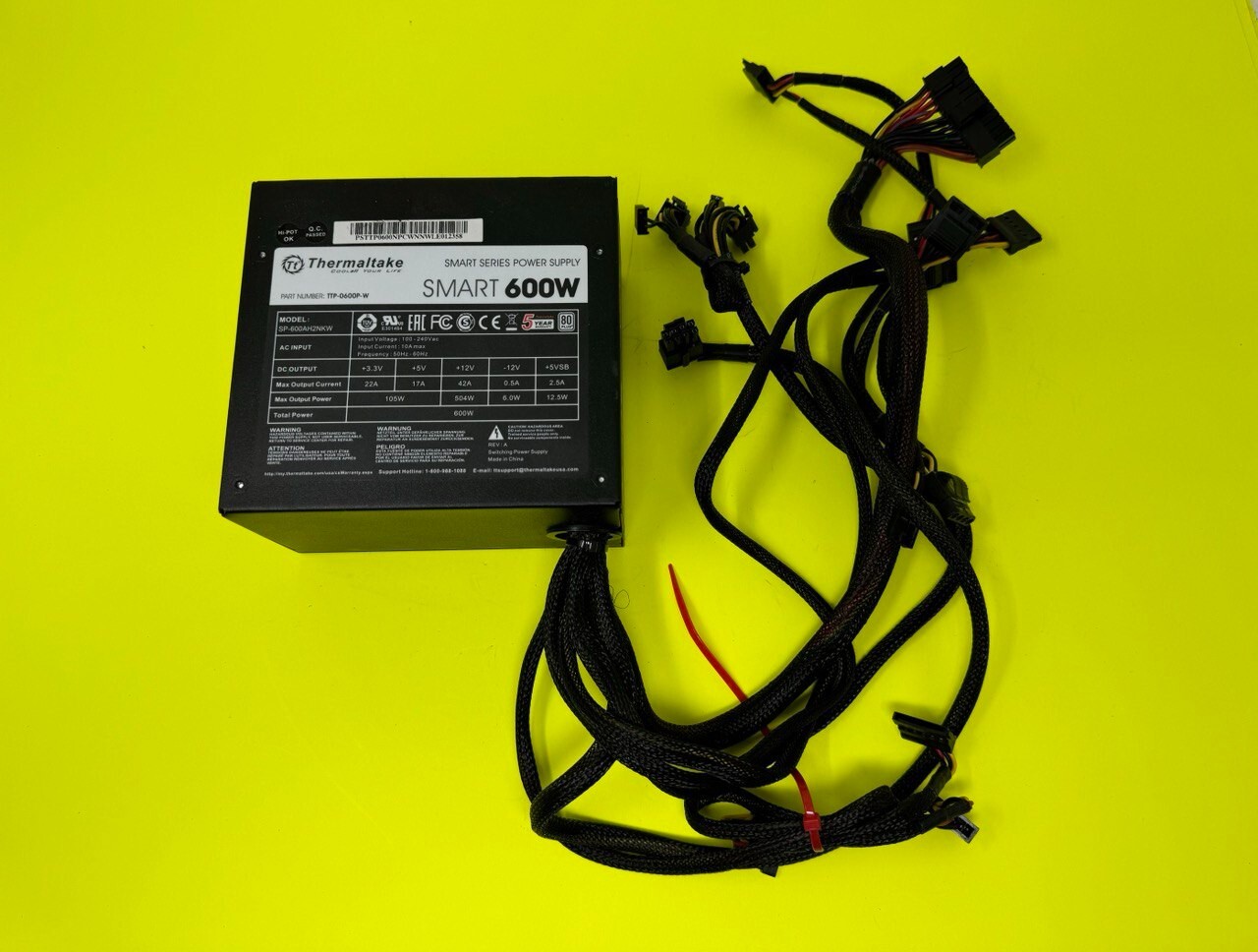 Thermaltake Smart 600W Watt ATX Desktop Power Supply TTP-0600P-W P06 | eBay