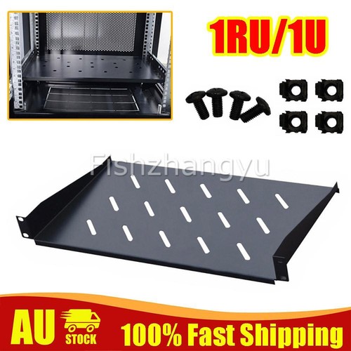 1U 1RU Cantilever Rack Shelf 250mm Deep with nuts and crews For 19 inch ...