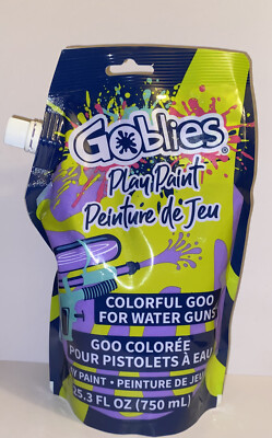 Goblies Play Paint Colorful Goo For Water Guns 25.3 FL Oz PURPLE For ...