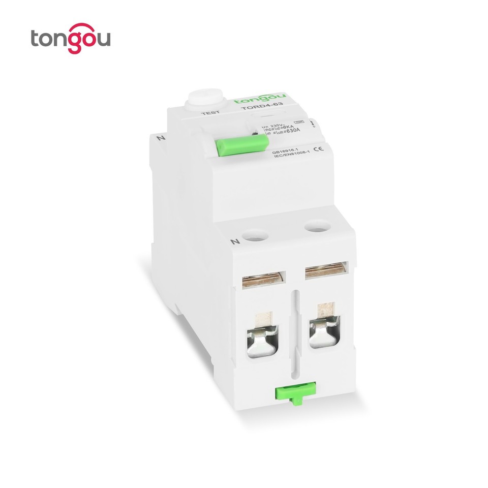 Type A RCD 2P63A 30mA 6KA RCCB Electromagnetic Residual Current Circuit ...