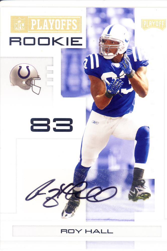 roy hall rookie rc draft auto autograph colts buckeyes ohio state osu 5 ...