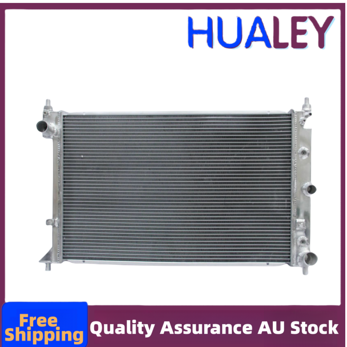 Aluminum Radiator+Fan For Ford BA BF Falcon XR6 XR8 Turbo 10/2002- 4/ ...