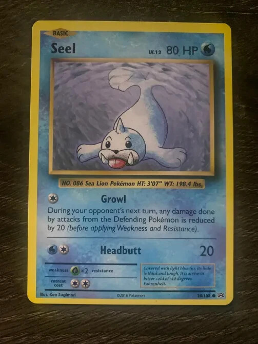 SEEL 28/108 XY Evolutions Pokemon Card NM/M | eBay