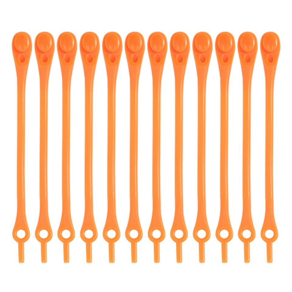 12pcs Silicone Shoe Laces Elastic No Tie Kids Adult Easy Lazy Rubber ...