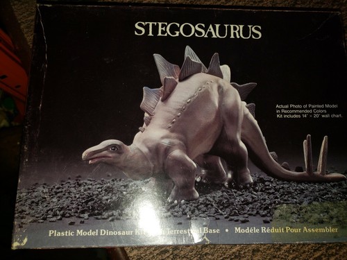 Vintage Lindberg Stegosaurus Plastic Model Dinosaur Kit 1987 Rare | eBay
