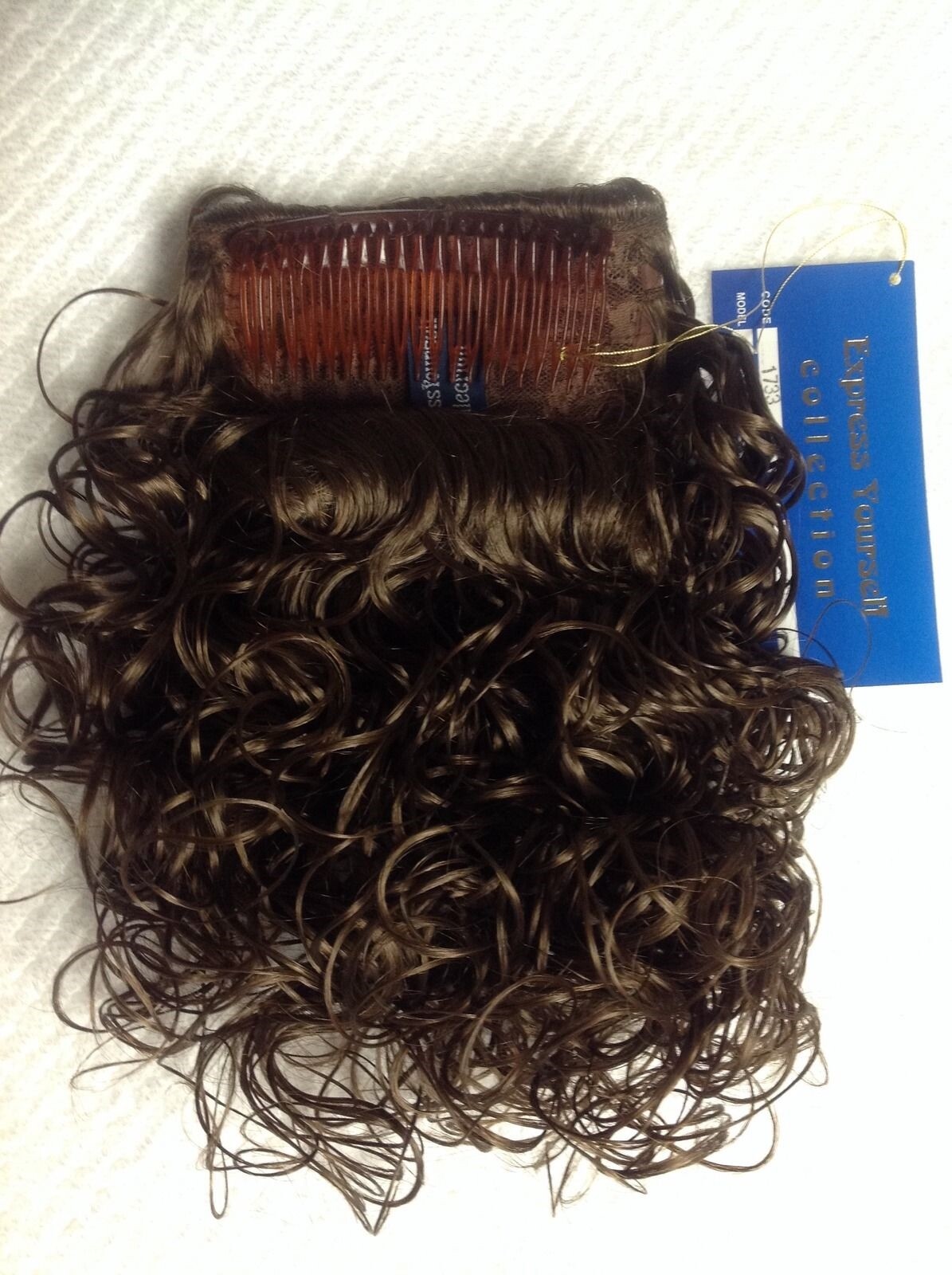 ROXY EXPRESS YOURSELF Spiral Hair Piece on Comb BLONDE BROWN BLACK RED ...