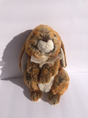 Aurora Rabbit Plush 10" Stuffed Animal Long Floppy Ears Soft fur | eBay