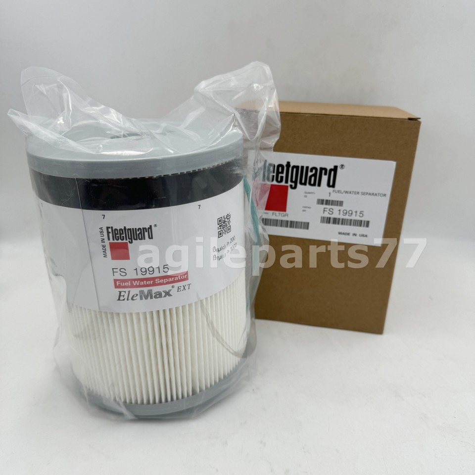 6PCS Fleetguard FS19915 L9915F Fuel Filter Cummins with Water Separator ...