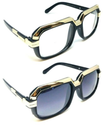 GAZELLE DELUXE SQUARE LUXURY SUNGLASSES CLASSIC RUN DMC DJ RETRO 80S ...