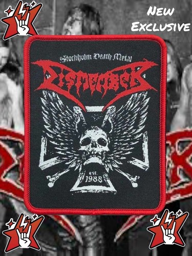 Dismember Official Exclusive Woven Patch Death Entombed Carnage Death ...
