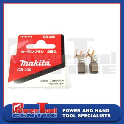 Genuine Makita CB430 Carbon Brush Pair Brushes Set 8414D 8433D 8434D ...