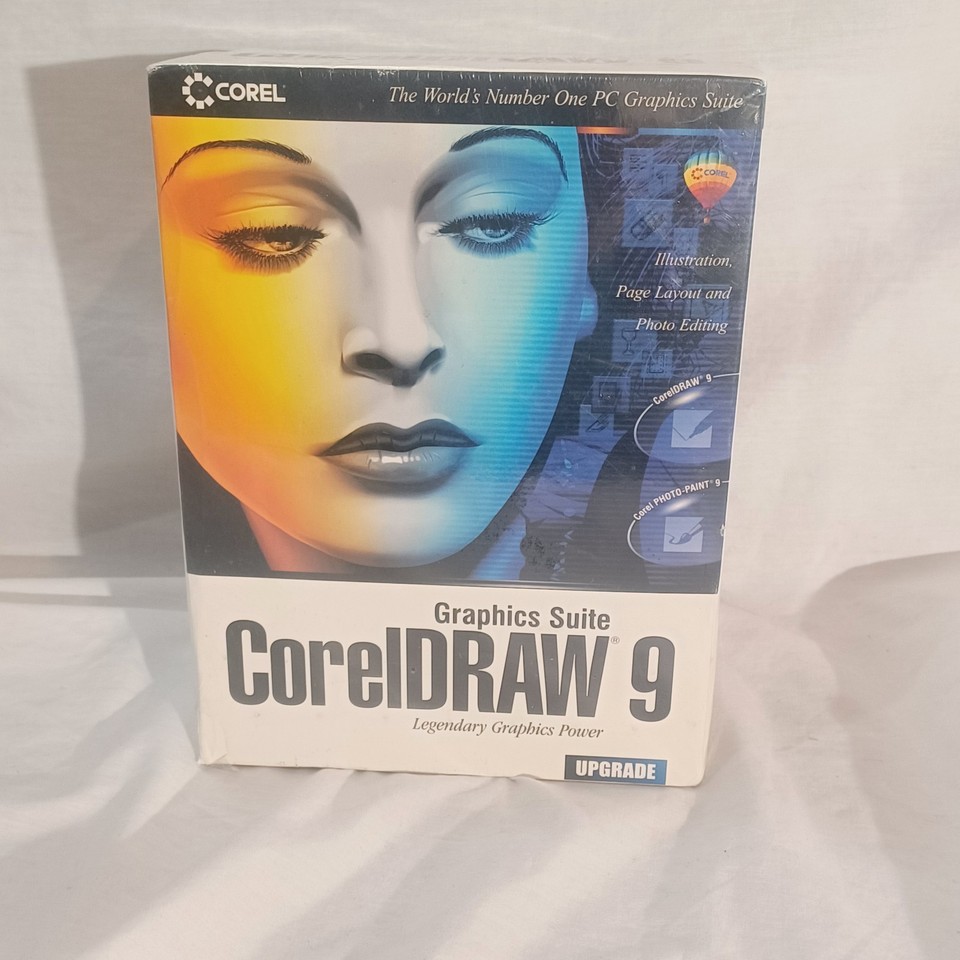 CorelDRAW 9 NEW SEALED! Corel Graphics Suite PC Software CD-Rom - VTG ...
