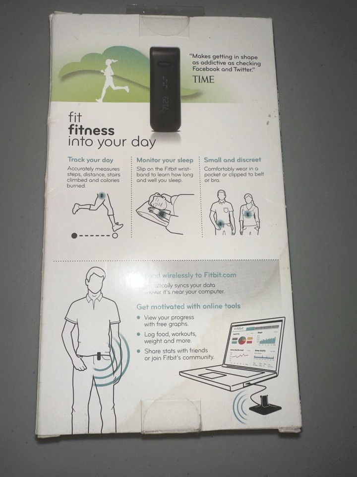 Fitbit Ultra FB102B Blue Wireless Activity + Sleep Tracker | eBay