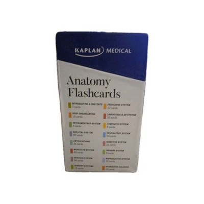 KAPLAN MEDICAL ANATOMY FLASH CARDS 3RD EDITION 310 CARDS McCANN ...