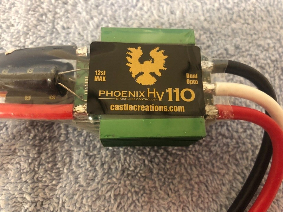 Castle Creations Phoenix HV-110 High Voltage Electronic Speed Control ...