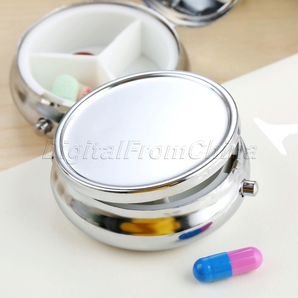 1/3/5Pcs Metal Pill Boxes Medicine Organizer Container Medicine Case 3 ...
