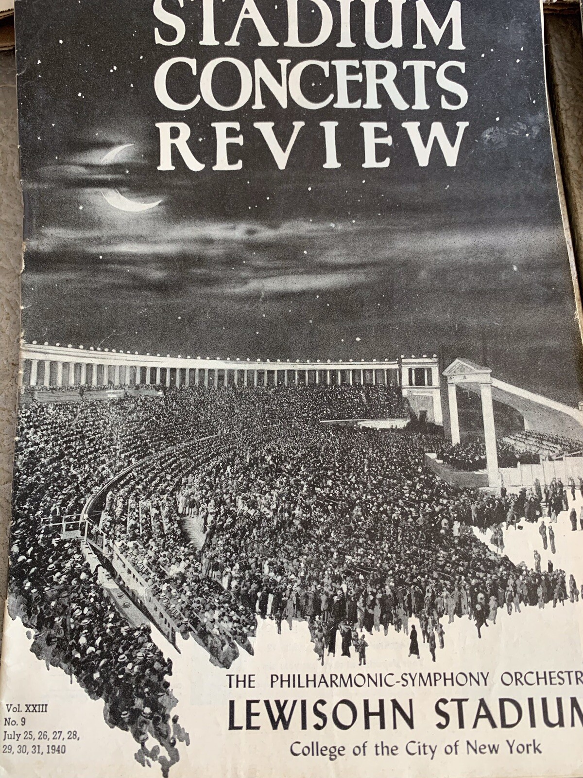 2 - Stadium Concerts Philharmonic Symphony Programs CCNY 1940 1944 | eBay