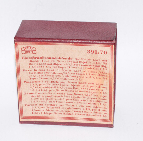 Zeiss Ikon Shade Hood 391/70 37mm For Super Ikonta | eBay