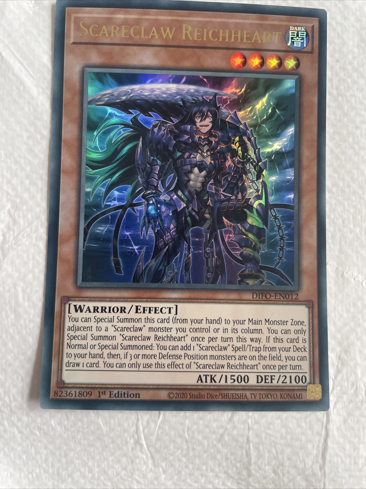 DIFO-EN012 Yu-Gi-Oh! TCG Scareclaw Reichheart Dimension Force 1st ...