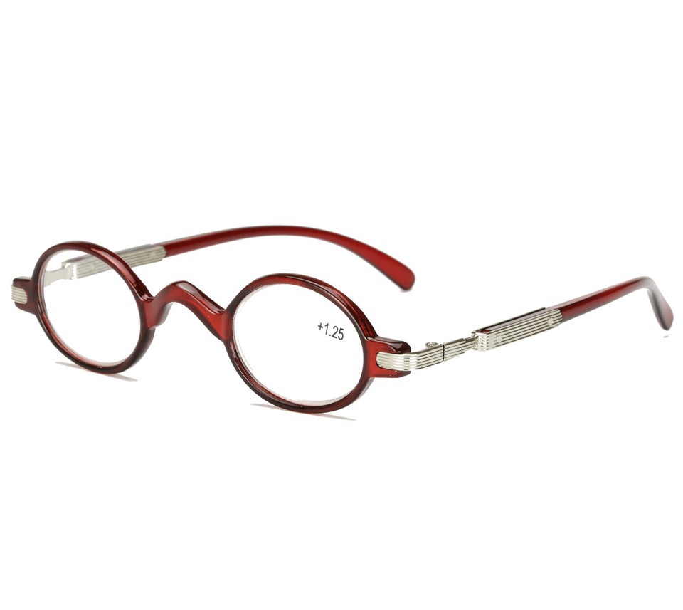 Small Round Oval Vintage Retro Reading Glasses Readers Eyeglasses +1 +2 ...