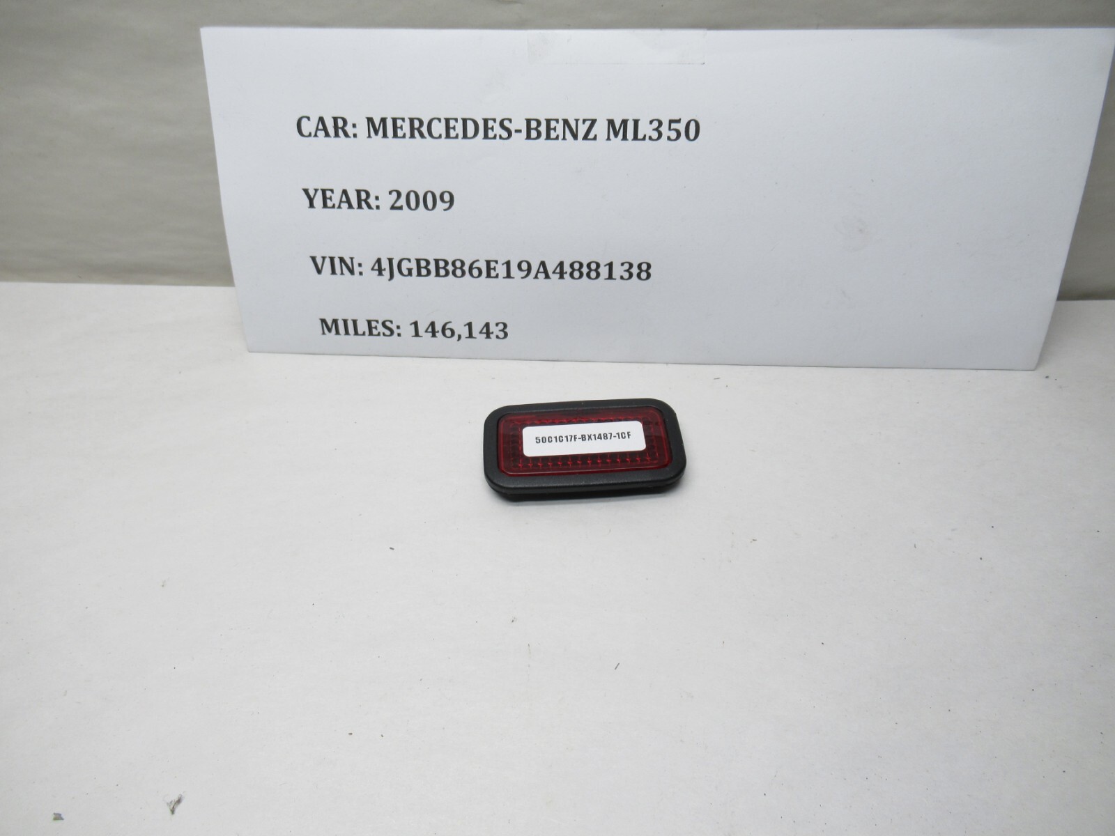 2006-2011 MERCEDES W164 REAR DOOR REFLECTOR LIGHT MARKER A1648201474 ...