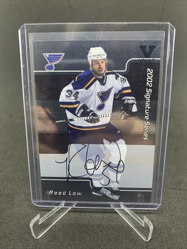 2002-03 IN THE GAME VAULT HOCKEY FIRST SIGNATURE SERIES REED LOW AUTO ...