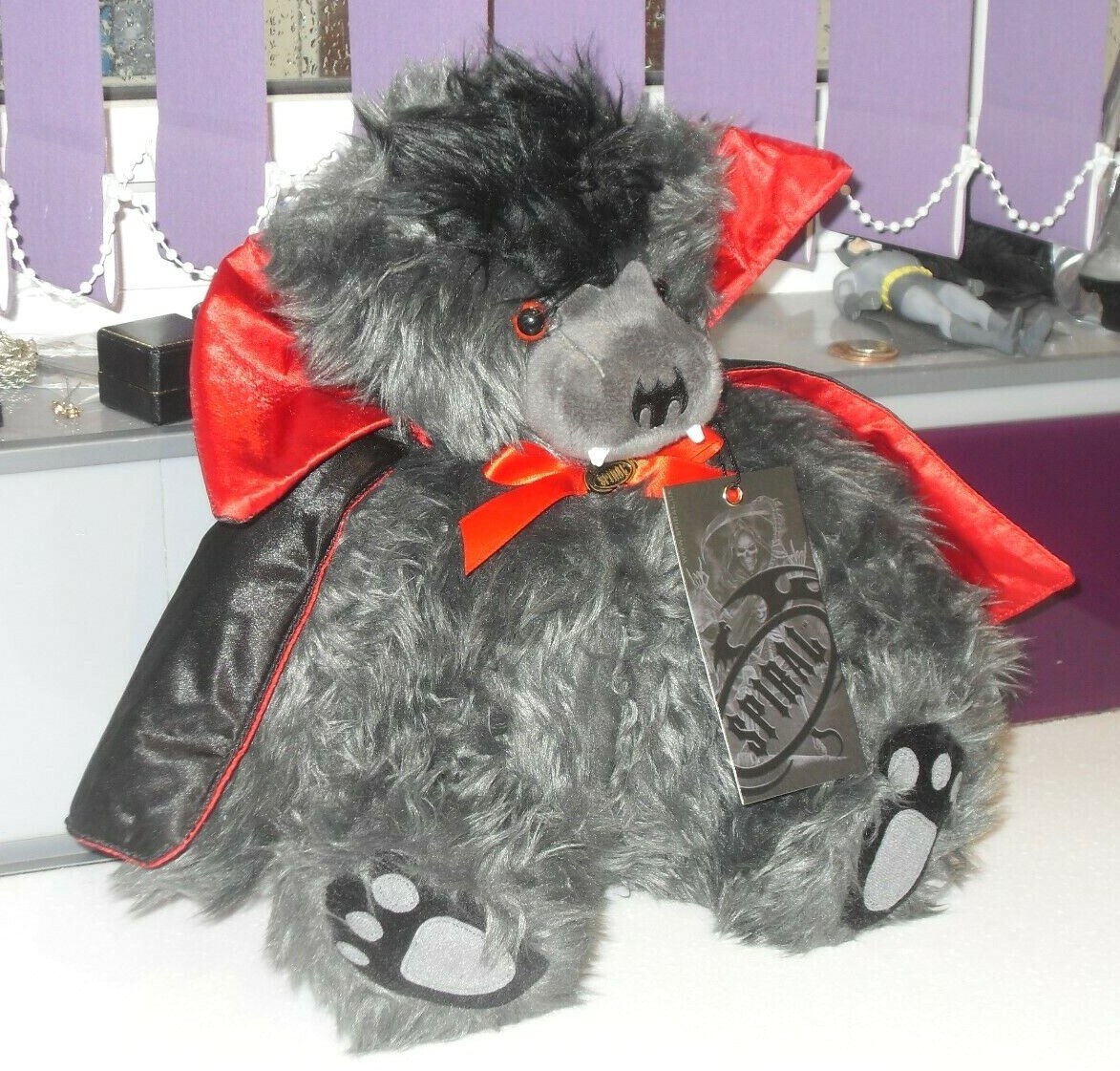 Spiral Direct Goth TED THE IMPALER TEDDY BEAR Collectable Rare Soft ...