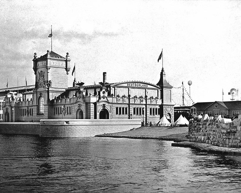 WORLD'S COLUMBIAN EXPOSITION KRUPP GUN EXHIBIT 8x10 GLOSSY PHOTO PRINT ...