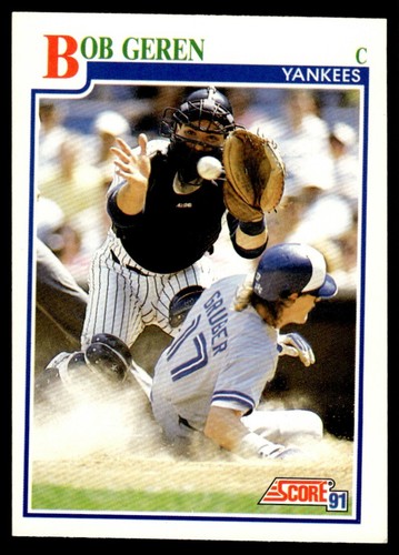 1991 Score #435 Bob Geren New York Yankees | eBay