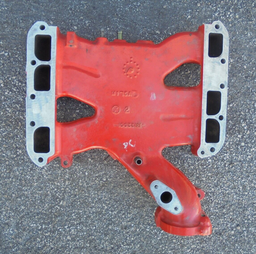 85 88 Pontiac Fiero V6 Upper Engine Intake Manifold Red 2.8 | eBay