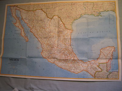 VINTAGE MEXICO & CENTRAL AMERICA MAP National Geographic May 1973 | eBay