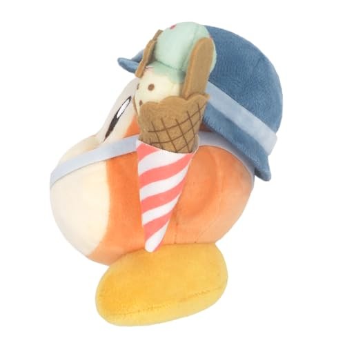 Kirby Sunny Day Plush Waddle Dee by Sanei Boeki 11.5x11x14cm Ice Cream ...