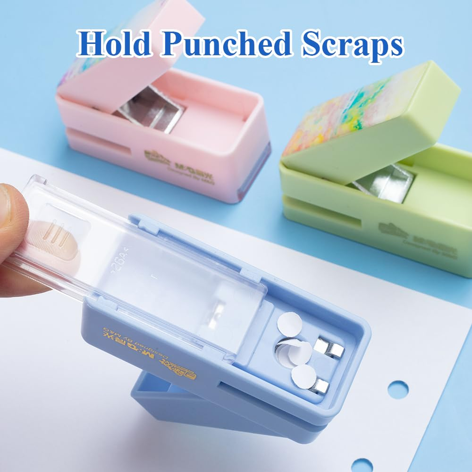 3 Pack Single Hole Punch 1/4” Hole Puncher for Crafts, One Hole Paper ...