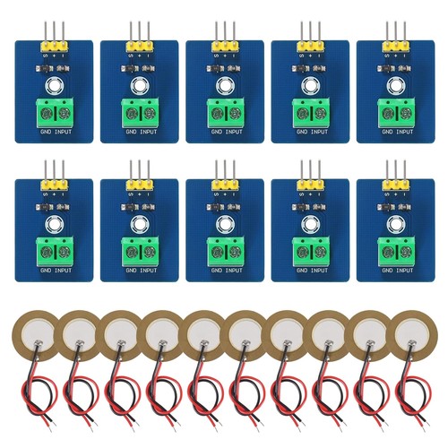 10pcs Analog Ceramic Piezo Vibration Sensor Module Piezoelectric Sensor 3.3V/5V | eBay