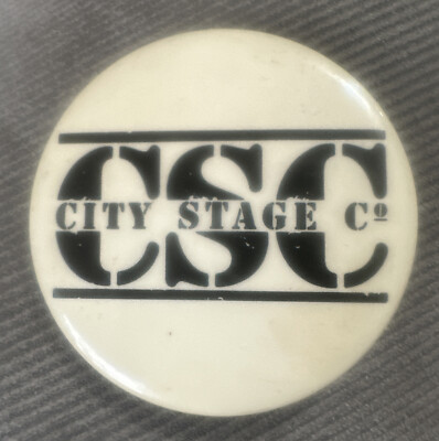 Vintage CSC City Stage Co. 2” Pinback Button | eBay