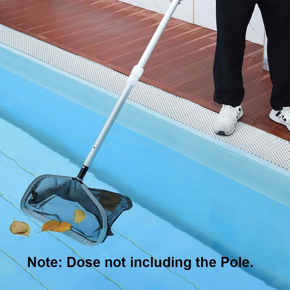 Heavy Duty Pool Skimmer Leaf Rake Net Scooper, Cleaning Swimming Pool ...