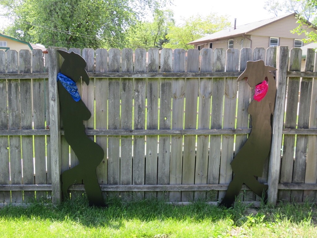 Wooden Yard Art For Cowboys Gracie's Farm At Blue Sky