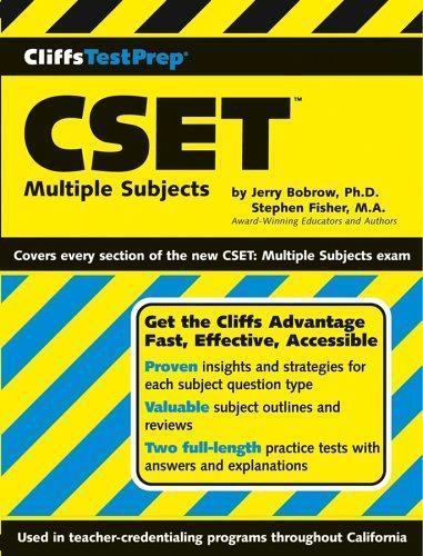 Test Prep CSET: Multiple Subjects by Bobrow, Jerry 9780764539831| eBay